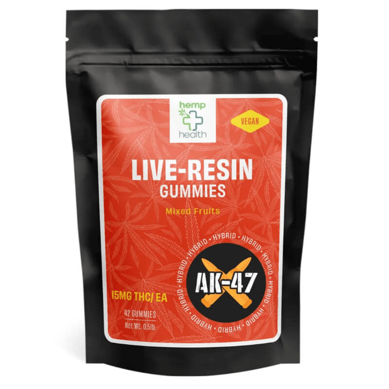 Delta 9 THC Live Resin Gummies|AK-47 Hybrid Strain|Express Shipping ...