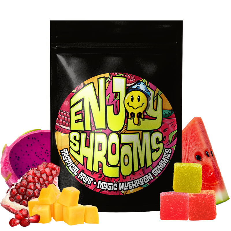 Enjoy Shrooms Bulk Tropical Fruit Mushroom Gummies|50 Gummies Per Bag ...